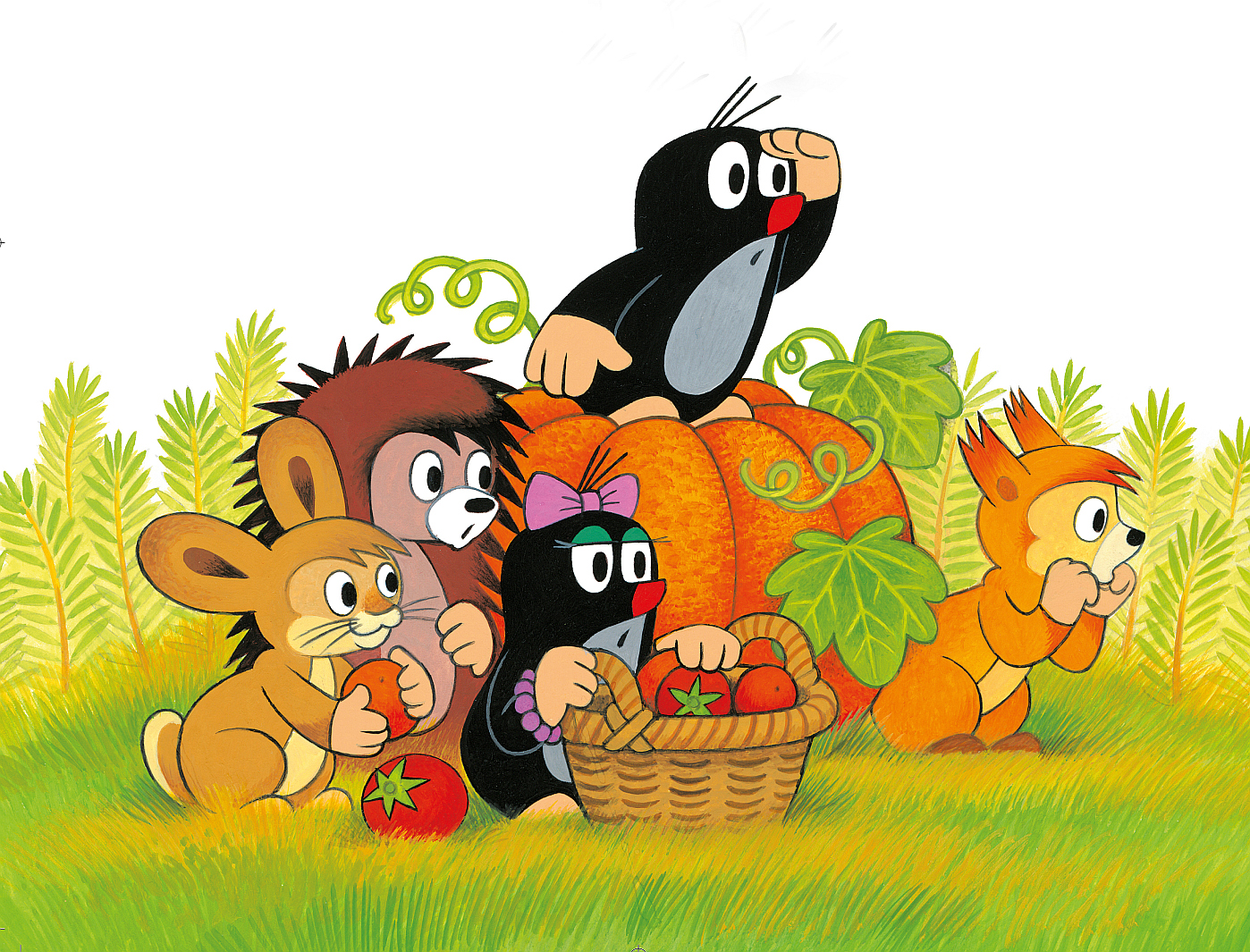 2_obrázek z knihy Krtek a zahrádka Kateřiny Miler_foto nakladatelství ...